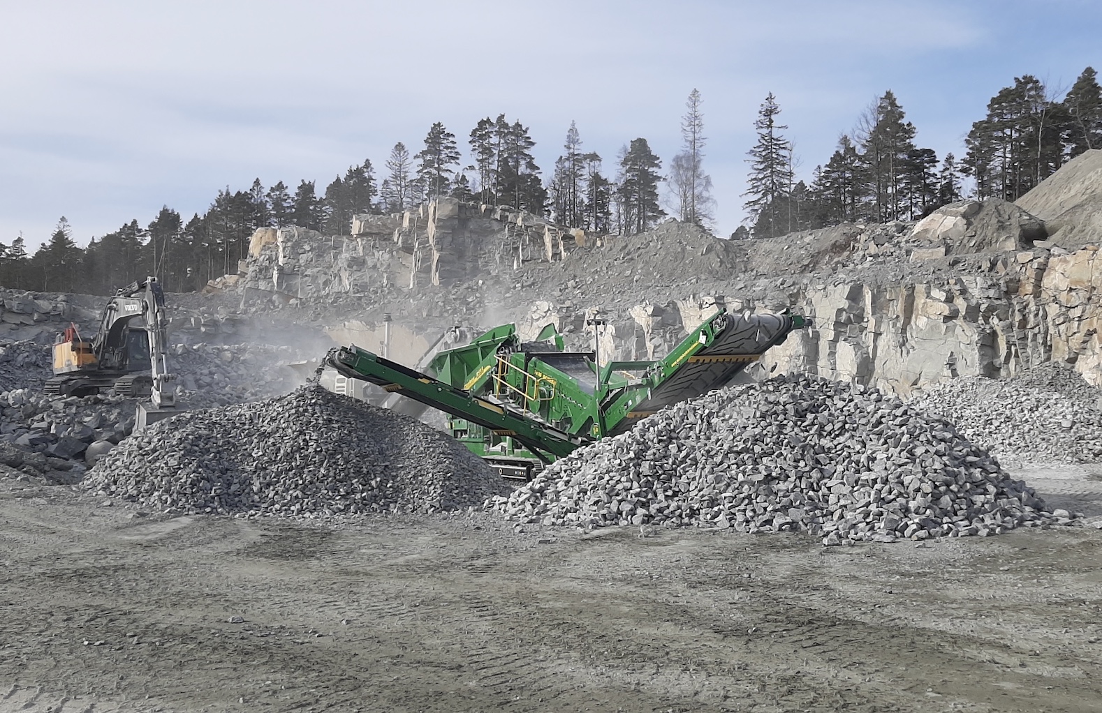 McCloskey R155 Grovsikteverk til Reddal Sand AS - Gitmark